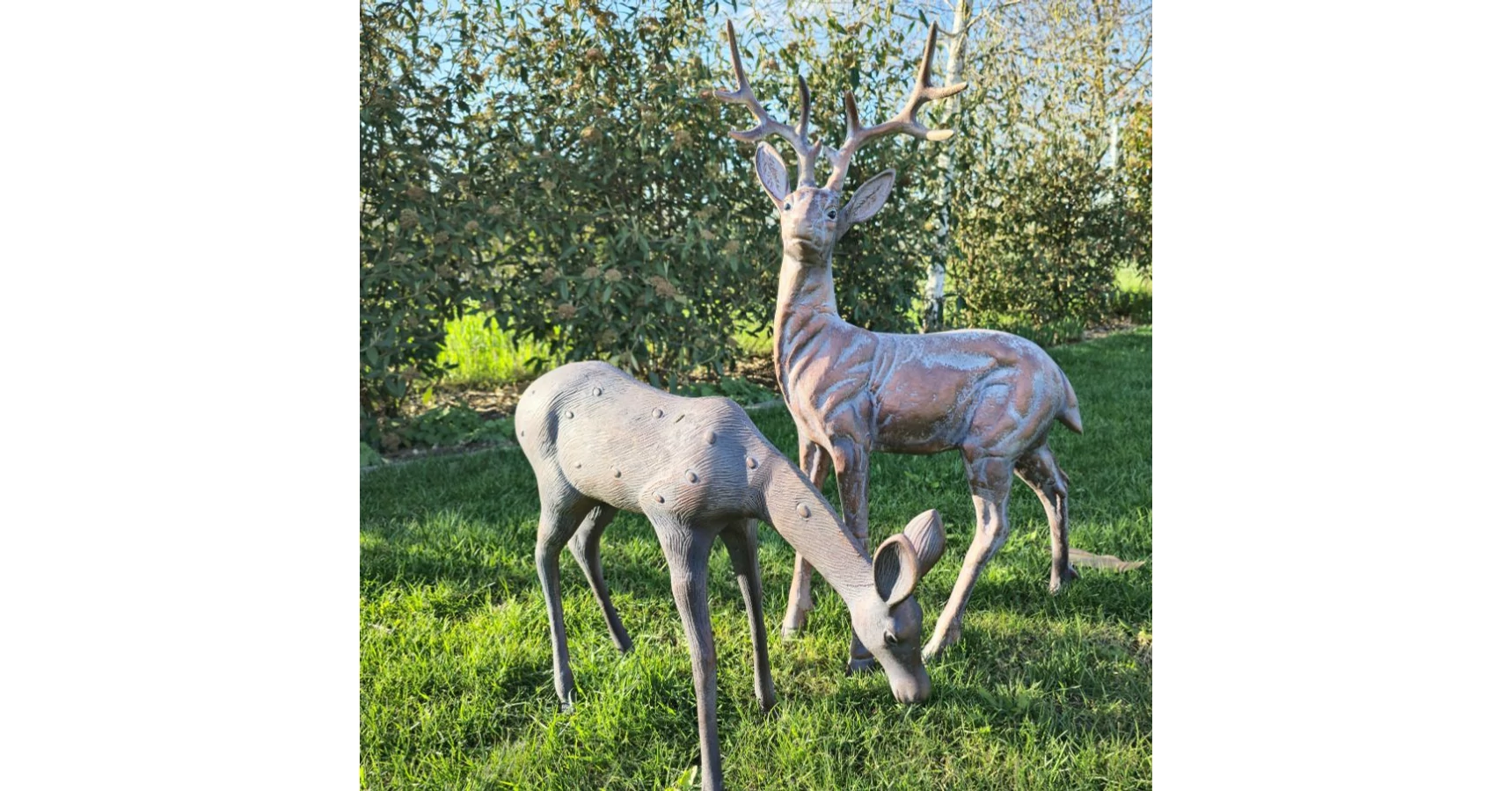 Öntöttvas Szarvas párban - Cottage Kertdekor - Cottage Kertdekor: Acél ...